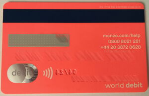 Bank Card: Monzo 10-19 (Monzo Bank, United Kingdom of Great Britain ...