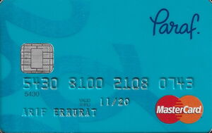 Bank Card: Paraf (Halkbank, Türkiye (Turkey)Col:TR-MC-0595