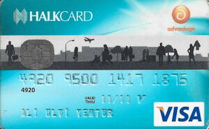 Bank Card: Halkcard Advantage (Halkbank, Türkiye (Turkey)Col:TR-VI-0566