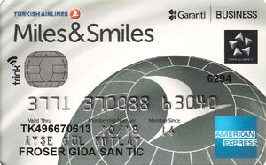 Bank Card: Miles & Smiles - Business Trink (Garanti Bankası, Türkiye ...