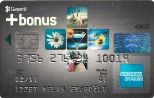 Bank Card: Garanti + Bonus (Garanti Bankası, Türkiye (Turkey)Col:TR-AE-0025