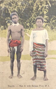 Postcard: Negrito - Man & Wife Bataan Province (PhilippinesCol:PH-000682