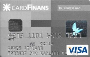 Bank Card: Card Finans, Business Card (Finansbank, Türkiye (Turkey)Col ...