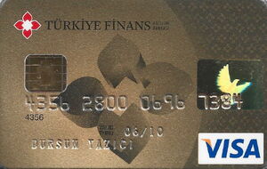 Bank Card: Türkiye Finans (Türkiye Finans, Türkiye (Turkey)Col:TR-VI-0572