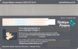 Bank Card: Türkiye Finans, Paratik (Türkiye Finans, Türkiye (Turkey)Col ...
