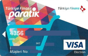 Banka Kartı: Türkiye Finans, Paratik (Türkiye Finans, TürkiyeCol:TR-VE-0164