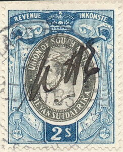 Stamp: King George V (1865-1936) (South Africa: Revenue Stamps(Revenue ...