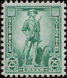 Stamp: Minuteman (United States of America: Cinderella Stamps(Savings ...