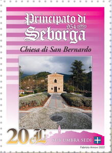 Stamp: Church of San Bernardo (Italy: Cinderella Stamps(Principality of ...