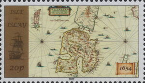 Stamp: Map of Isle of Islay, 1654 (Scotland, Isle of Islay: Cinderella ...