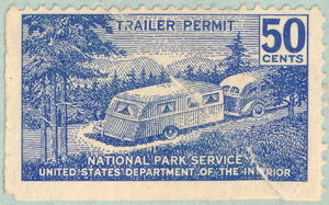 Stamp: Trailer and Automobile (United States of America: Revenue Stamps ...