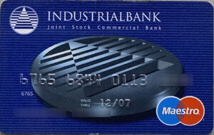 Bank Card: Maestro - IndustrialBank (Industrialbank, UkraineCol:UA-MS ...