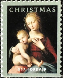 Stamp: "Virgin and Child" by Master of the Scandicci Lamentation ...