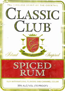 Drink Label: Classic Club Spiced (I.W.A Distilling Co., LTD, United ...