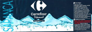 Drink Label: Carrefour Discount, Doğal Kaynak Suyu (DSLGRUP Içecek San ...