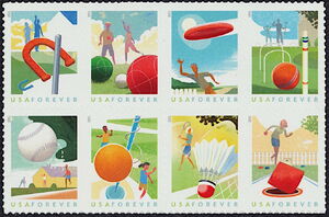 Stamp: Backyard Games (United States of America(Backyard Games (2021 ...