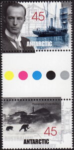 Stamp: Restoration of Mawson's Huts, Cape Denison (gutter pair ...