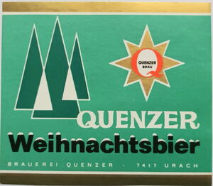 Drink Label: Quenzer Weihnachtsbier (Quenzer Brau Gmbh, Germany ...