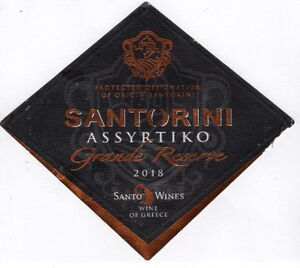 Drink Label: Santorini (SANTO Wines, Union of Santorini Coop ...