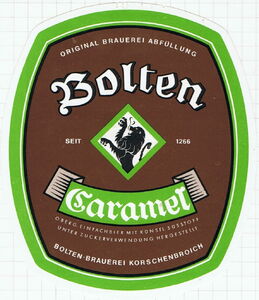 Drink Label: Bolten Caramel (Bolten Brauerei, Germany, Federal ...