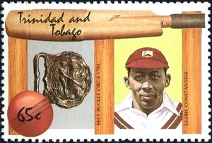 Stamp: Learie Constantine, Cricket Equipment and Early Belt Buckle ...