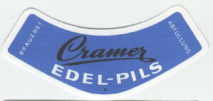 Drink Label: Cramer Edel Pils (Privatbrauerei Joh. Cramer, Germany ...