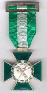 Decoration: Cross, with White Distinctive, of the Order of Merit of the ...
