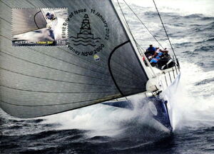 Postcard: Super-Maxi (Australia(Under Sail) Col:AU-002676