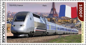Stamp: TGV POS, France (Togo(European High Speed Trains (2022)) Col:TG ...