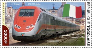 Stamp: ETR 500, Italy (Togo(European High Speed Trains (2022)) Col:TG ...