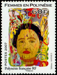 Stamp: Picture of Mathius (French Polynesia(Women in Polynesia) Yt:PF ...