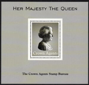 Stamp: Her Majesty The Queen - Crown Agents (United Kingdom: Cinderella Stamps(Crown Agent ...