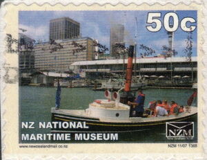 Stamp: Heritage Vessel - Steam Launch "Puke" (New Zealand: Private Post ...