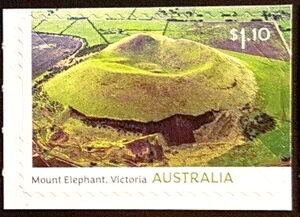 Stamp: Mount Elephant, Victoria (Australia(Australia's Volcanic Past ...