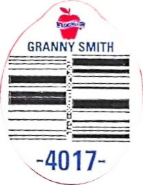 Fruit Sticker: Washington Granny Smith #4017 (United States of ...