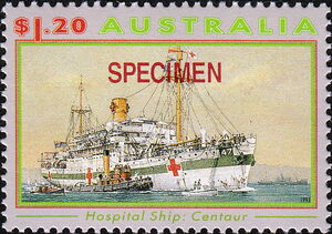 Stamp: Hospital Ship - Centaur (Australia(World War II Ships) Sg:AU ...