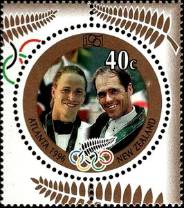 Stamp: Danyon Loader and Blyth Tait (New Zealand(Summer Olympic Games ...