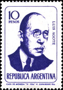 Stamp: Luis Agote (1864-1954) (Argentina(Natural scientists) Mi:AR 941 ...