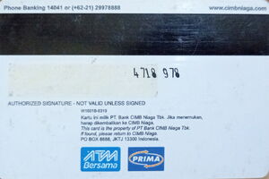 Bank Card: GPN - Saya Indonesia! (CIMB Niaga (Indonesia), IndonesiaCol ...