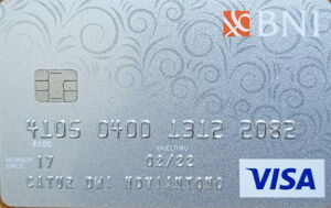 Bank Card: Silver VISA (Bank BNI, IndonesiaCol:ID-VI-0106
