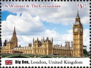 Stamp: Big Ben, London - United Kingdom (Saint Vincent and The ...