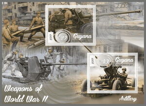 Stamp: Weapons of World War II. Artillery (Guyana: Illegal Stamps ...