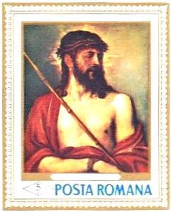 Stamp: Ecce Homo, Titian (1488-1576) (Romania(Paintings from Galleries ...