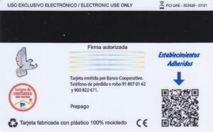 Bank Card: Caja Rural (Caja Rural, SpainCol:ES-VI-0981