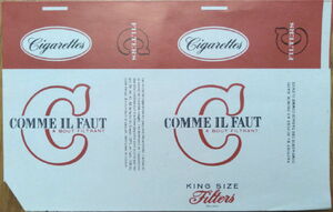 Cigarette Pack: Comme Il Faut (HaitiCol:HT-CT-0001