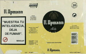 Cigarette Pack: H. Upmann (CubaCol:CU-CT-0080