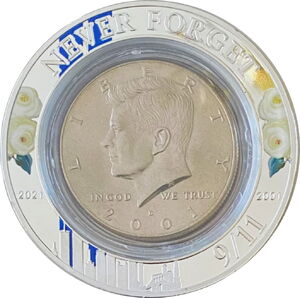 Token: 2001 Kennedy Half Dollar - Never Forget 9/11 (United States of ...