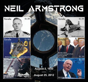 Stamp: Neil Armstrong (1930-2012) (Tuvalu(10th Death Anniversary of ...