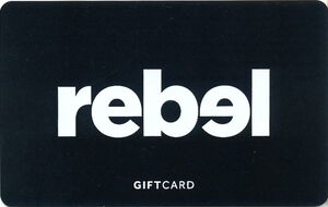 Gift Card: Black card (Rebel Sport, Australia(Logo on black card) Col ...