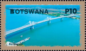 Stamp: Kachugula Bridge (Botswana(Bridges of Botswana (2022)) Sn:BW ...